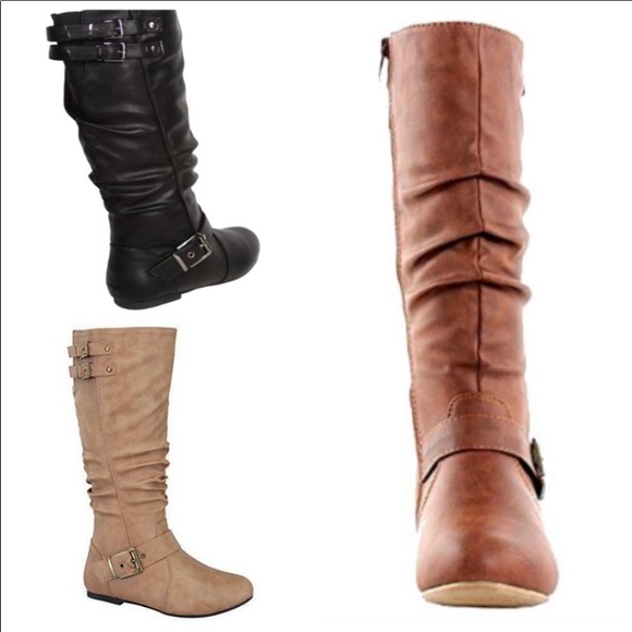 TOP Moda | Shoes | Flat Heelknee High Riding Boot | Poshmark
